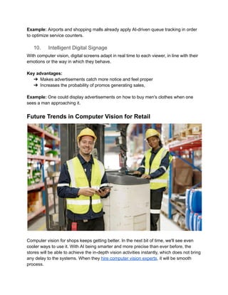 10 Real-World Applications of Computer Vision in Retail Industry | PDF