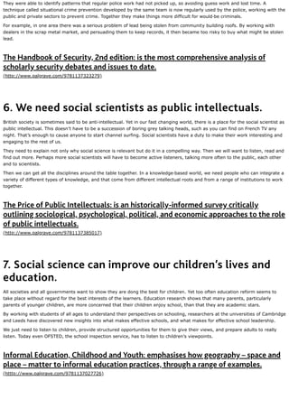 10 reasons for social science | PDF