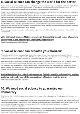 10 reasons for social science | PDF
