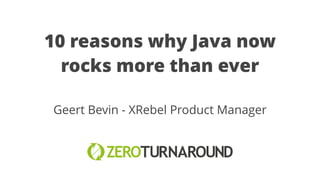 10 Reasons Why Java Now Rocks More Than Ever | PDF | Programming ...