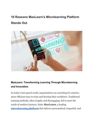 10 Reasons MaxLearn’s Microlearning Platform Stands Out.pdf