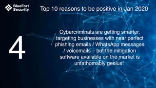 10 reasons to be positive if you work in cybersecurity in Jan 2020 | PPT