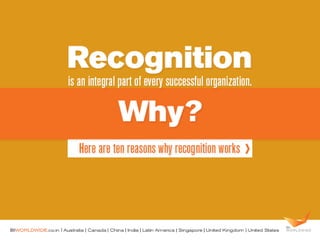 10 Reasons to Recognize an Employee | PPT