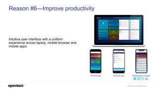 10 reasons to upgrade OpenText Documentum | PPTX