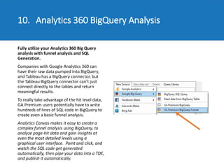 10 reasons to use analytics canvas for google analytics data in tableau | PPT