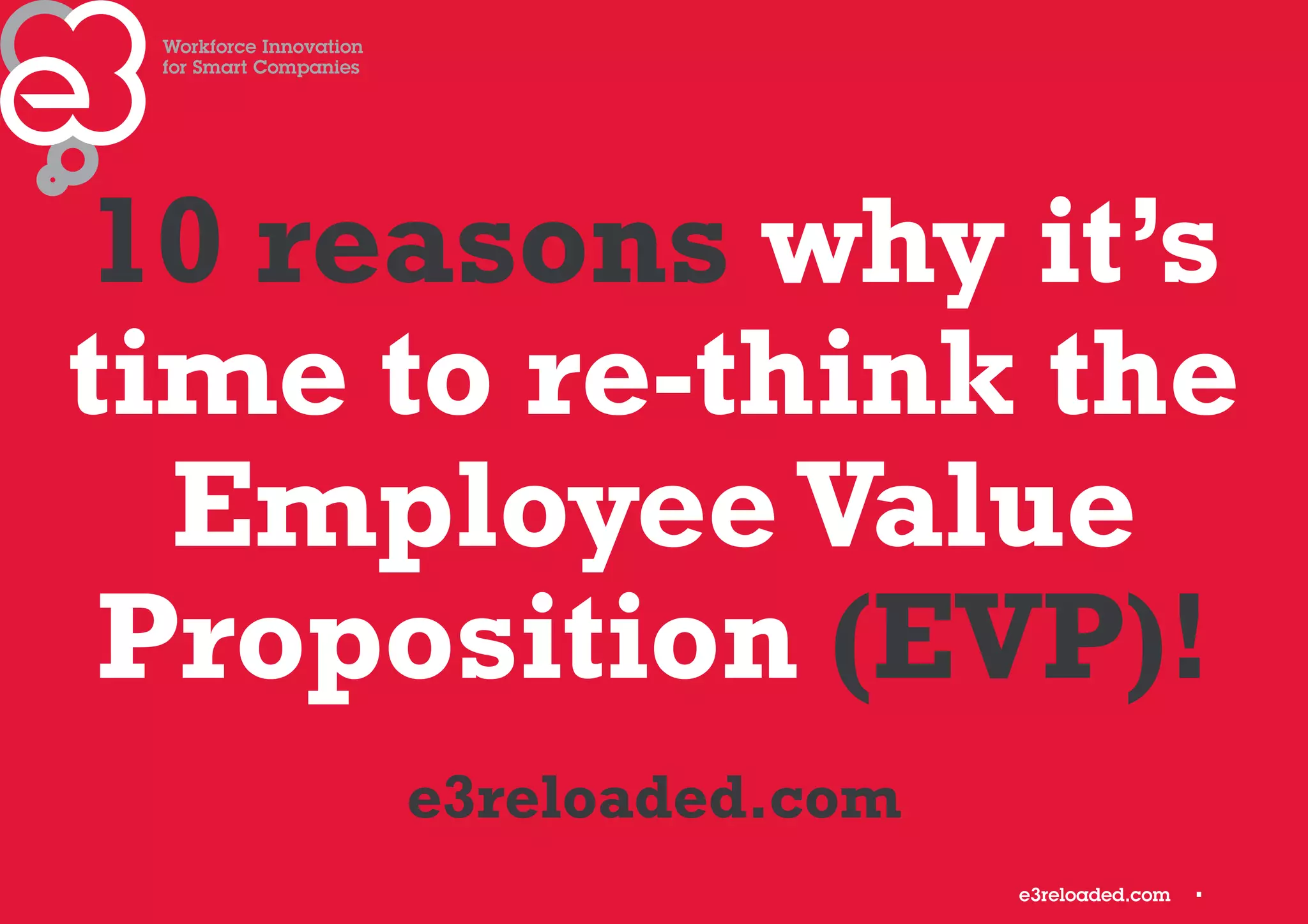10 reasons why it's time to re think the EVP | PPT