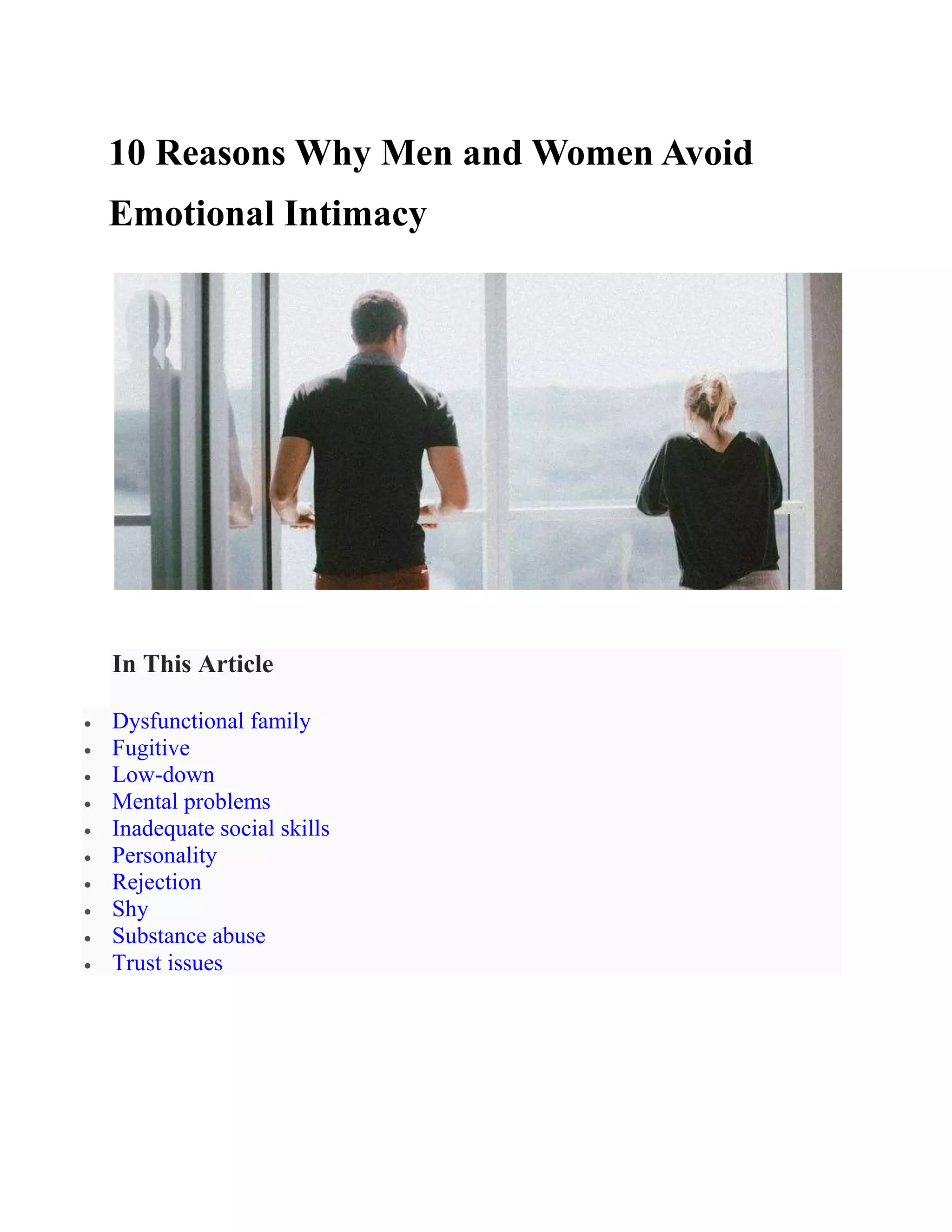 10 Reasons Why Men and Women Avoid Emotional Intimacy.docx