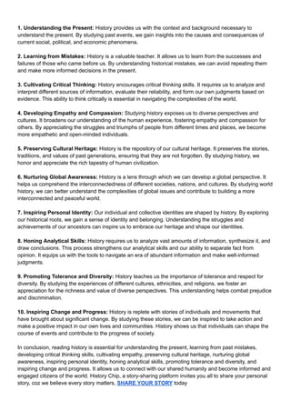 10 Reasons Why Reading History is Important.pdf | Genealogy and ...