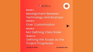 10 Reasons Why Software Development Projects Fail | PPT