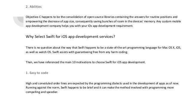 10 reasons why swift is best for i os app development | PPT