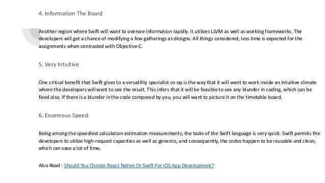 10 reasons why swift is best for i os app development | PPT