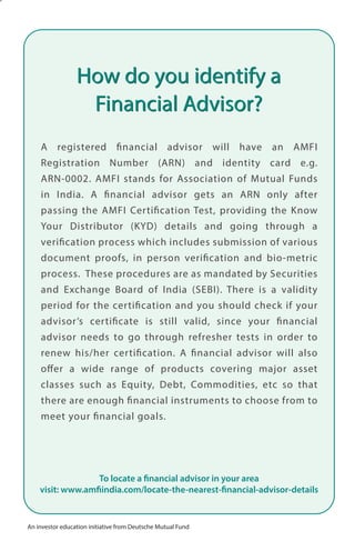 10 reasons why you need a financial advisor for investment success | PDF