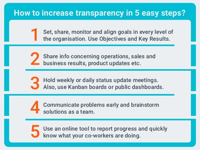 10 Reasons Why You Need More Transparency at Work