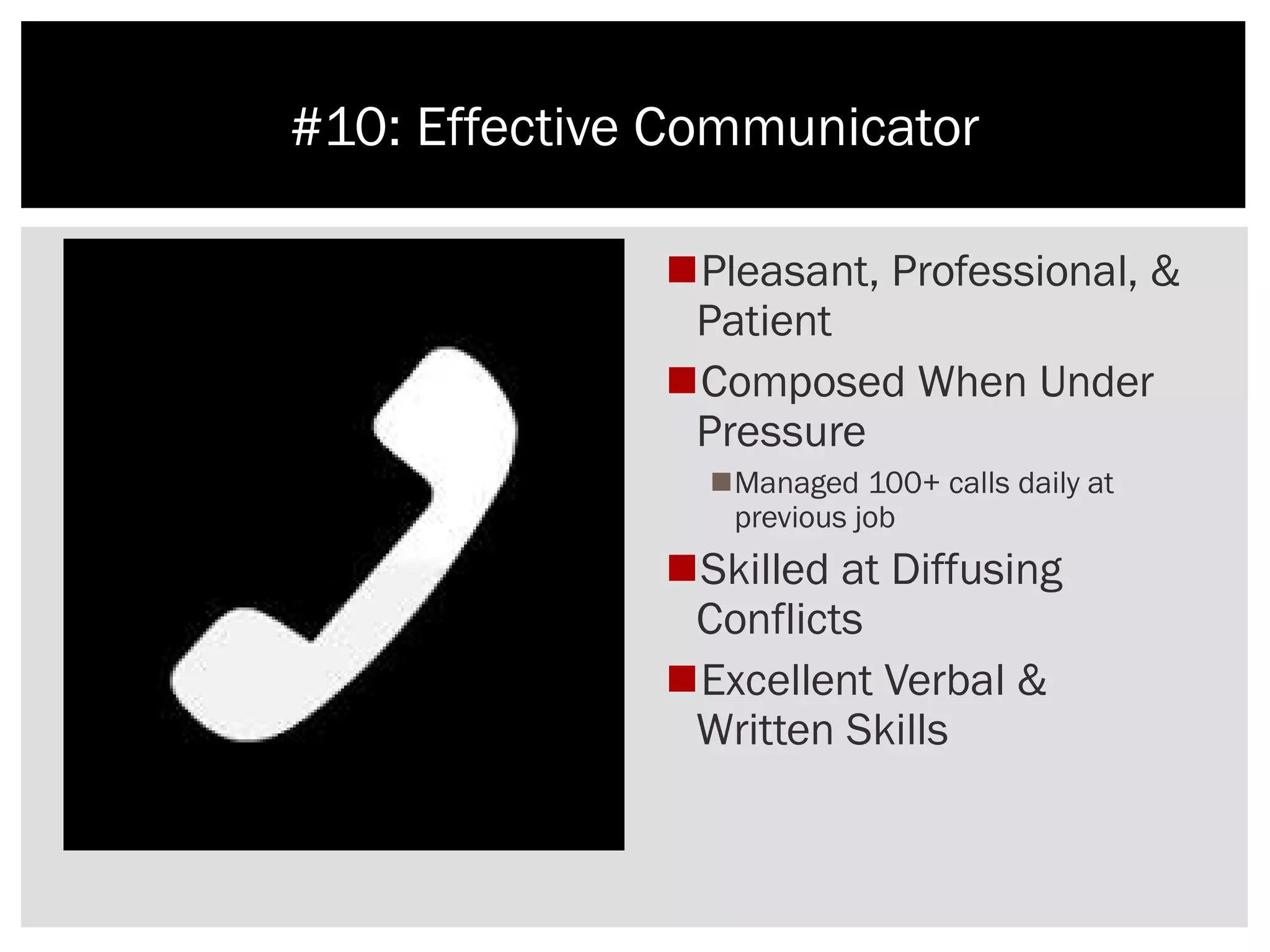 10 Reasons Why You Should Hire Me | PPT