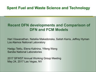 10 recent dfn developments and comparison of dfn and fcm models ...