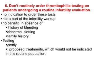 10 recommendations of ASRM | PPT