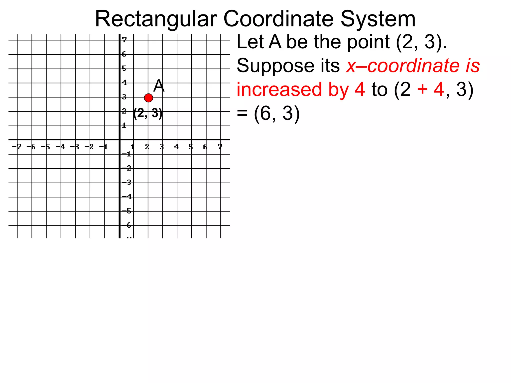 10 Rectangular Coordinate System X Ppt