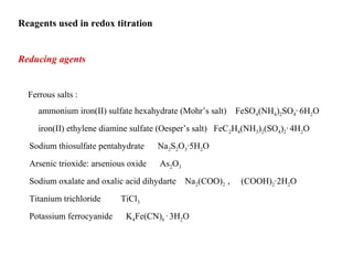 10redox jntu pharmacy | PPT