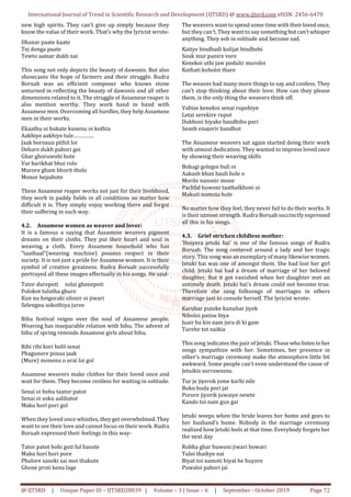 Reflection of Assamese Women Life in the Songs of Rudra Boruah A Study ...