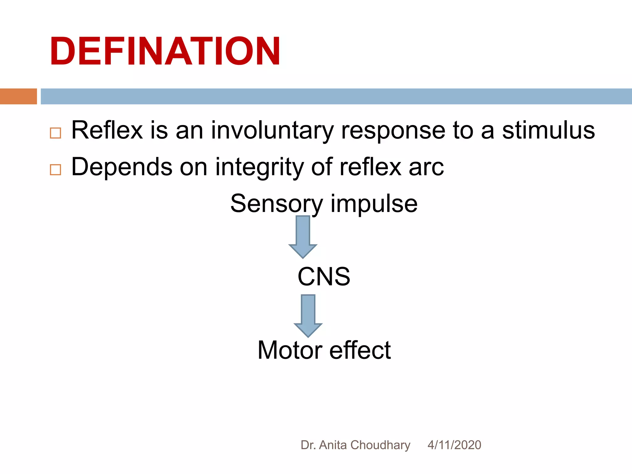 REFLEX ( Physiology) | PPTX