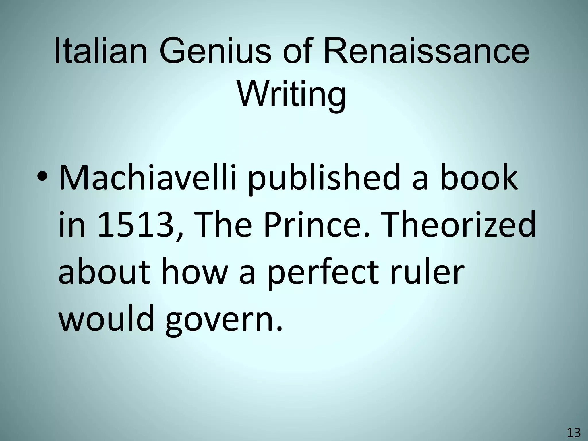 Renaissance Period Literature | PPTX