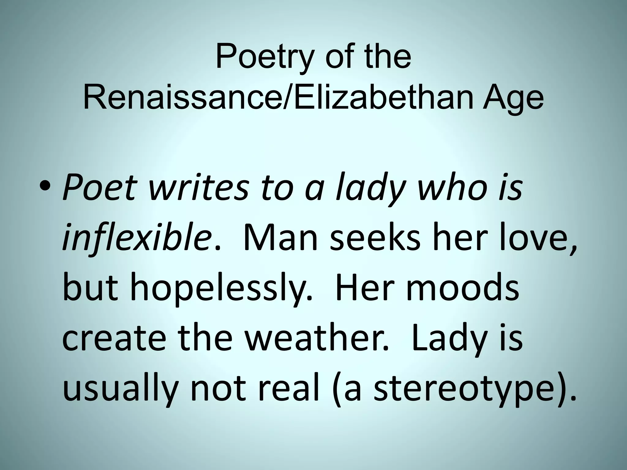 Renaissance Period Literature | PPTX