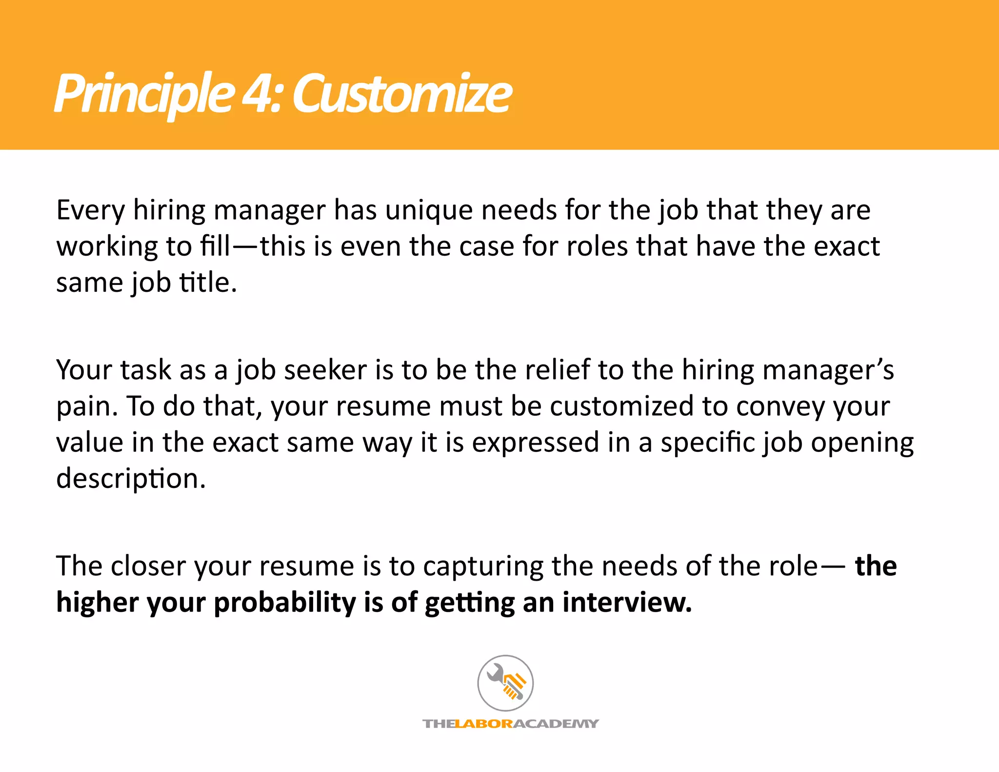 5 Principles for Writing an Effective Resume | PPT