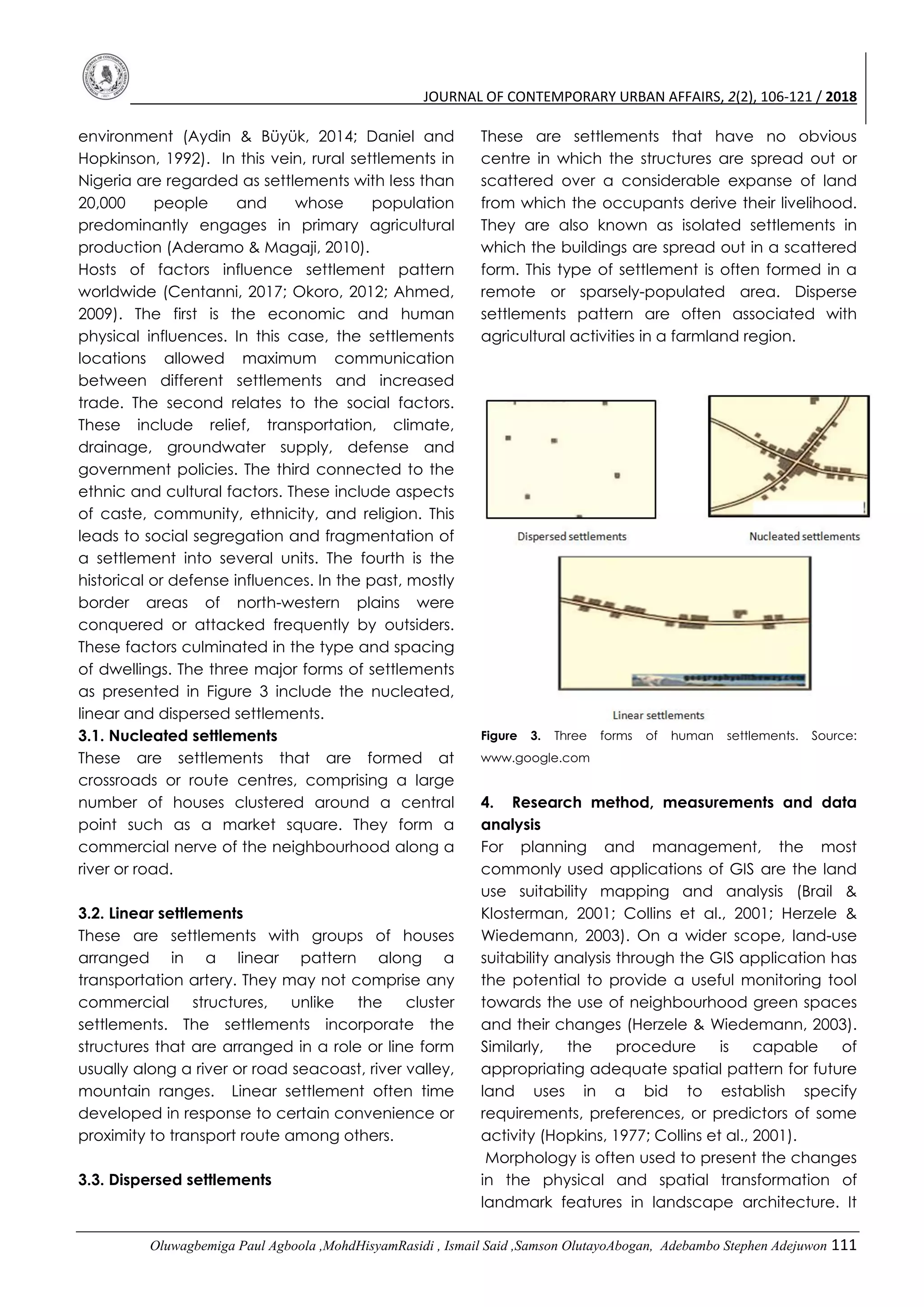 Morphological and GIS-based land use Analysis: A Critical Exploration of a Rural Neighborhood ...