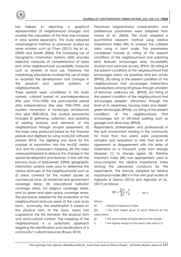 Morphological and GIS-based land use Analysis: A Critical Exploration of a Rural Neighborhood ...