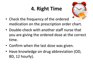 10 Rights of medication administration NUHS | PPTX
