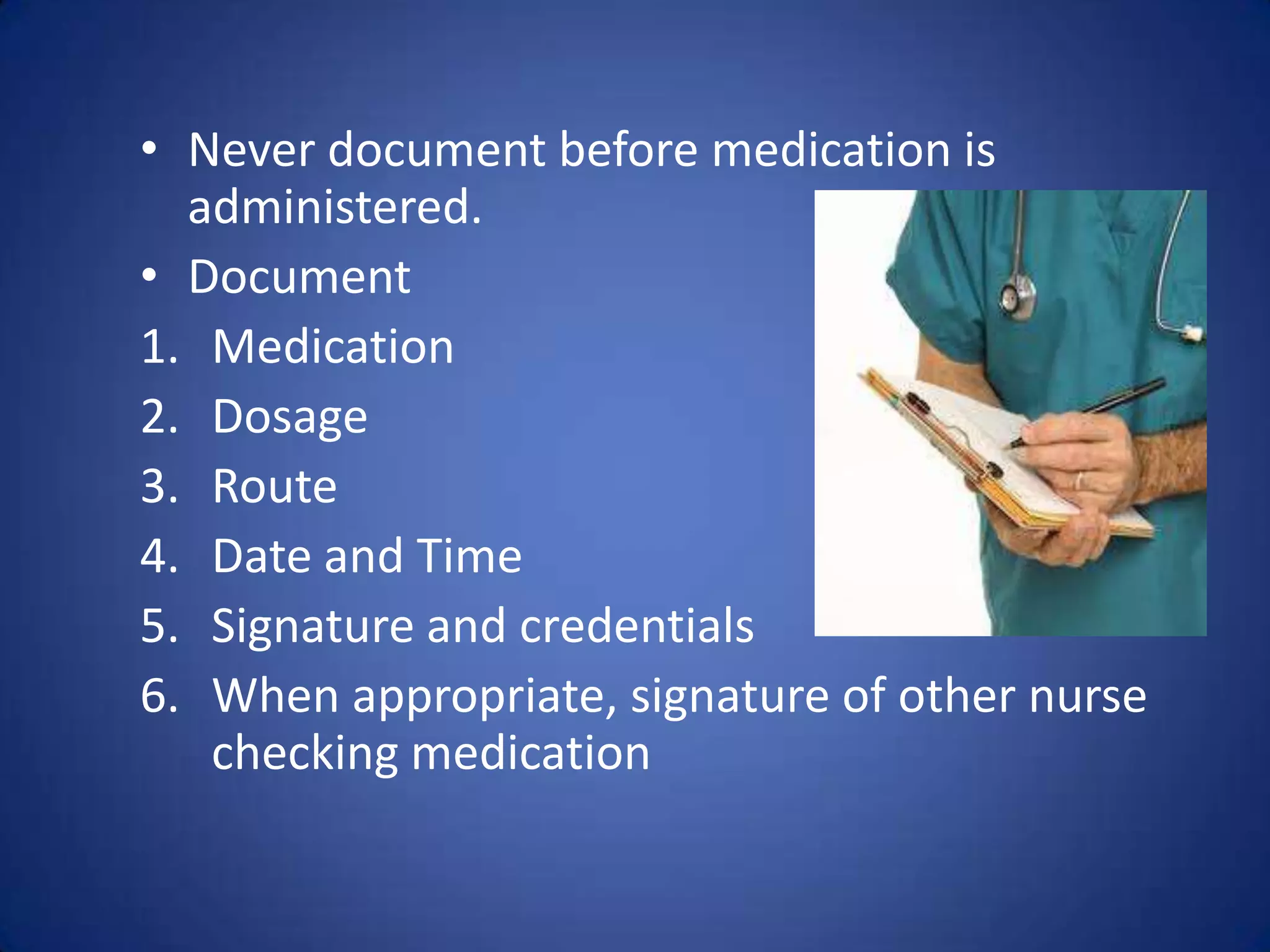 10 rights of medication administration | PPTX