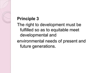 10 rio declaration on environment and development | PPT