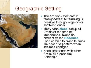 Rise of Islam I: The Prophet | PPT