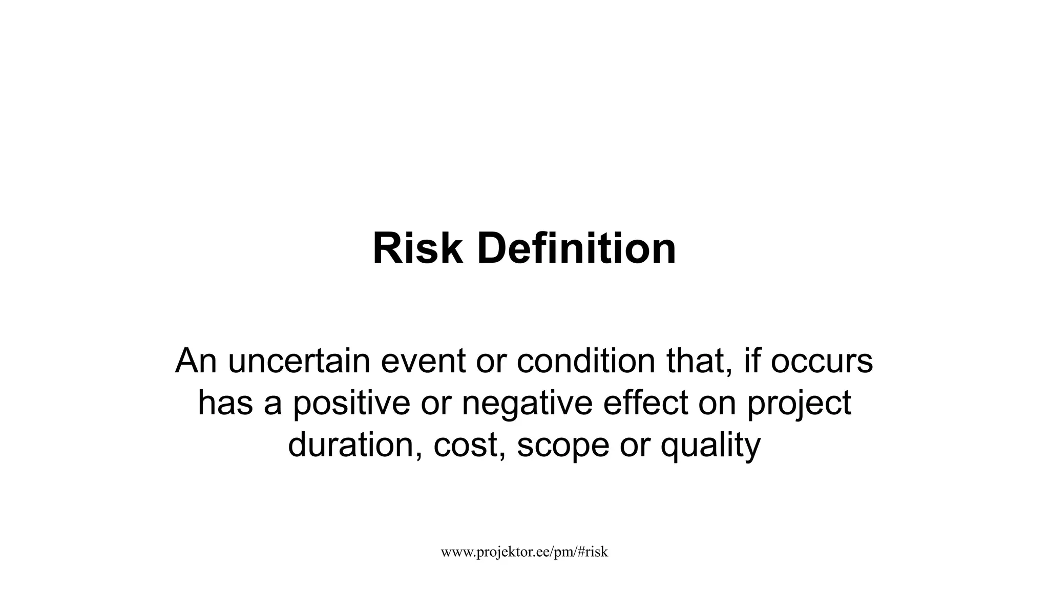 Project Risk Management | PPTX