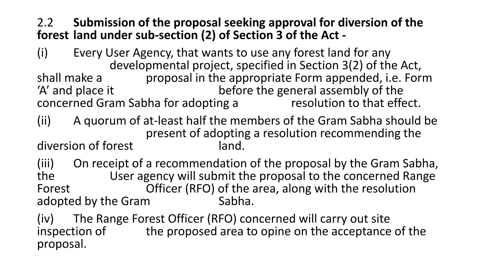 10 . "Forest Clearance" under Forest (Conservation Act, 1980 and ...