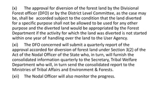 10 . "Forest Clearance" under Forest (Conservation Act, 1980 and ...