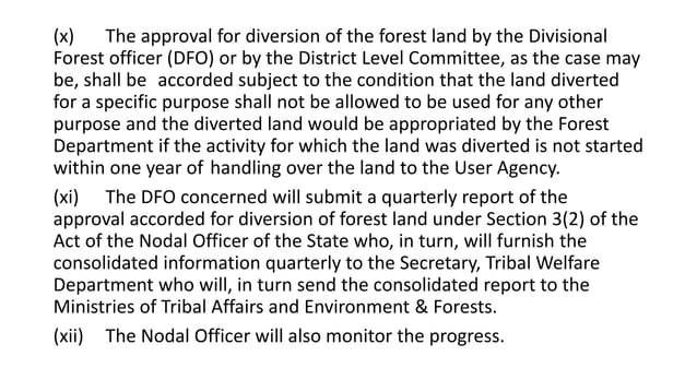 10 . "Forest Clearance" under Forest (Conservation Act, 1980 and ...
