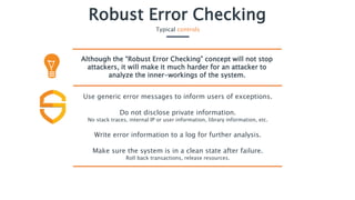 Secure Code Warrior - Robust error checking | PPT