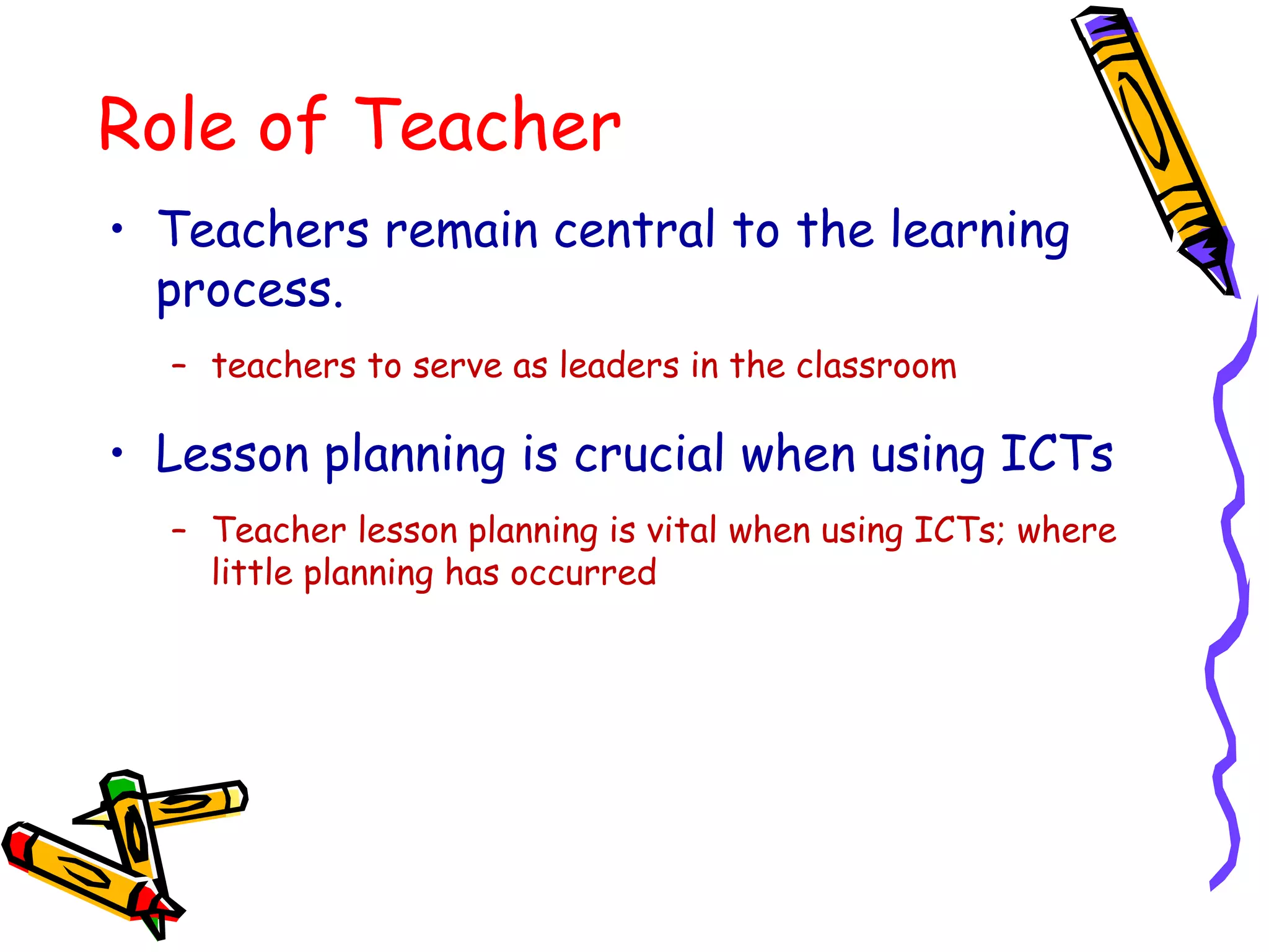 Role of ICT in Teaching Learning | PPT