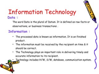 Role of ICT in Teaching Learning | PPT