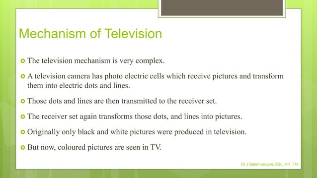 Role of Television | PPTX