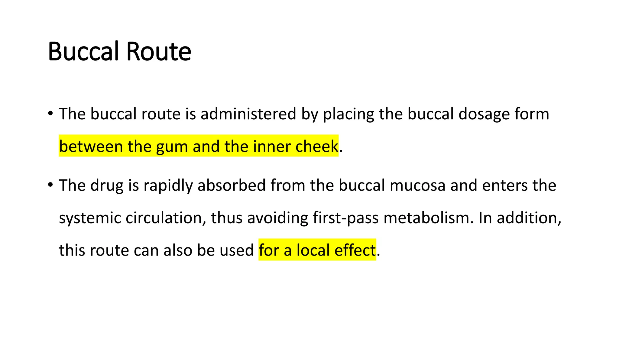 Routes of Drug Administration | PPTX