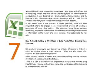 10 Rules for Buyer Persona Development | PDF | Business | Business and Finance