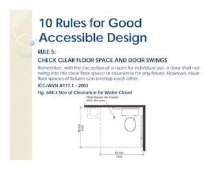 10 Rules For Good Accessibilie Design 2012 | PPT