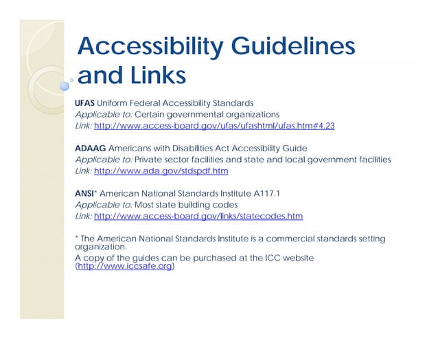 10 Rules For Good Accessibilie Design 2012 | PPT