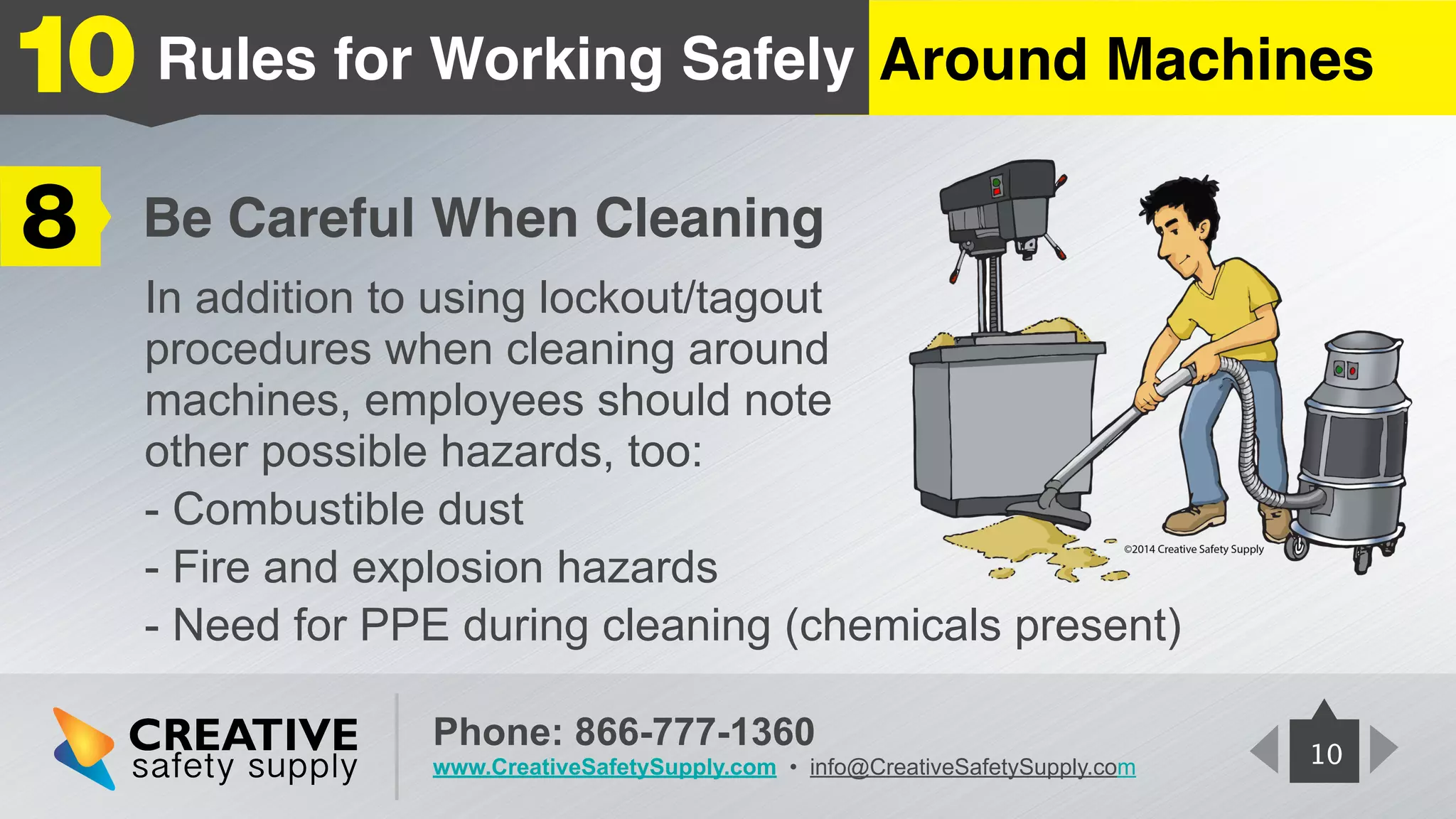 10 Rules for Working Safely Around Machines | PDF