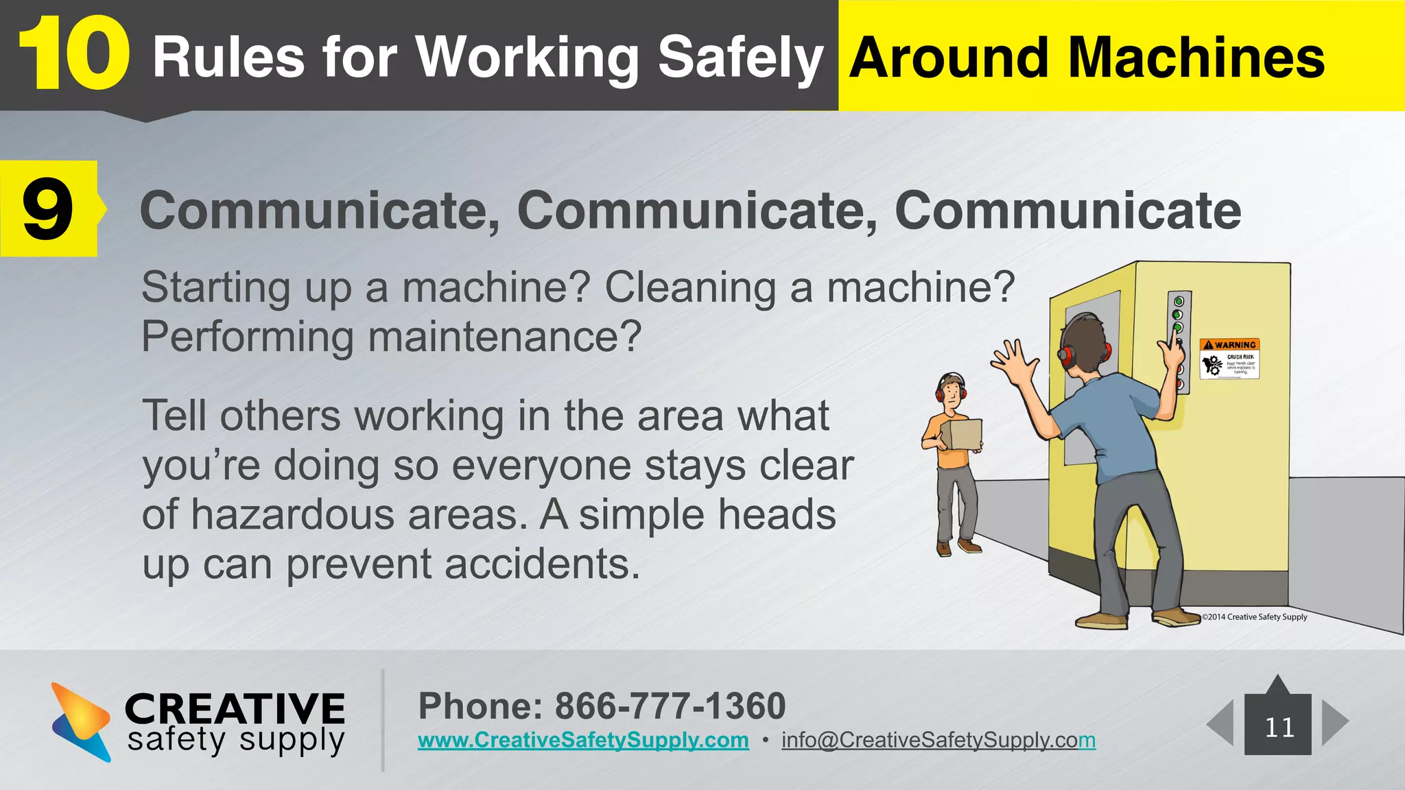 10 Rules for Working Safely Around Machines | PDF