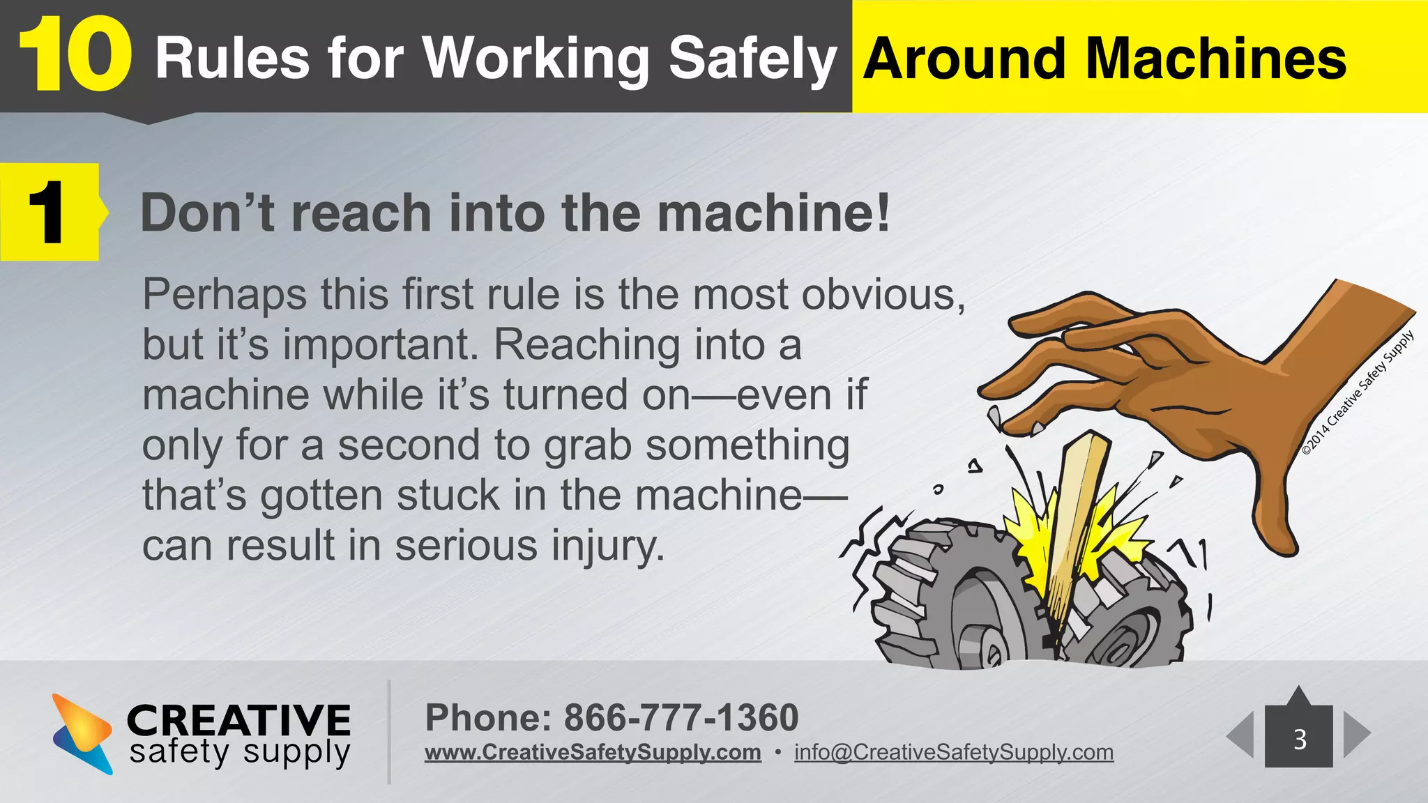 10 Rules for Working Safely Around Machines | PDF