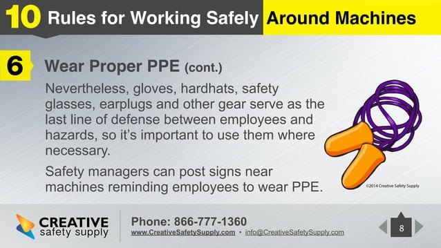 10 Rules for Working Safely Around Machines | PDF | Manufacturing ...