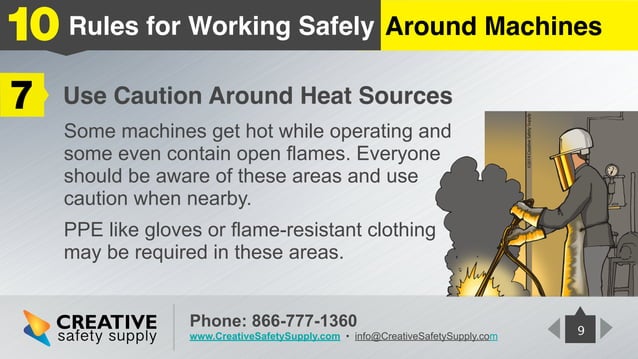 10 Rules for Working Safely Around Machines | PDF | Manufacturing ...